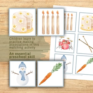 Preschool Matching Activity Printable, What Goes Together, Making ...