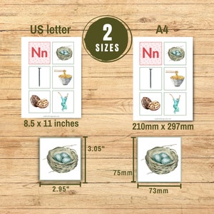 Alphabet Sorting Picture Card Boards Printable Montessori Letters ...