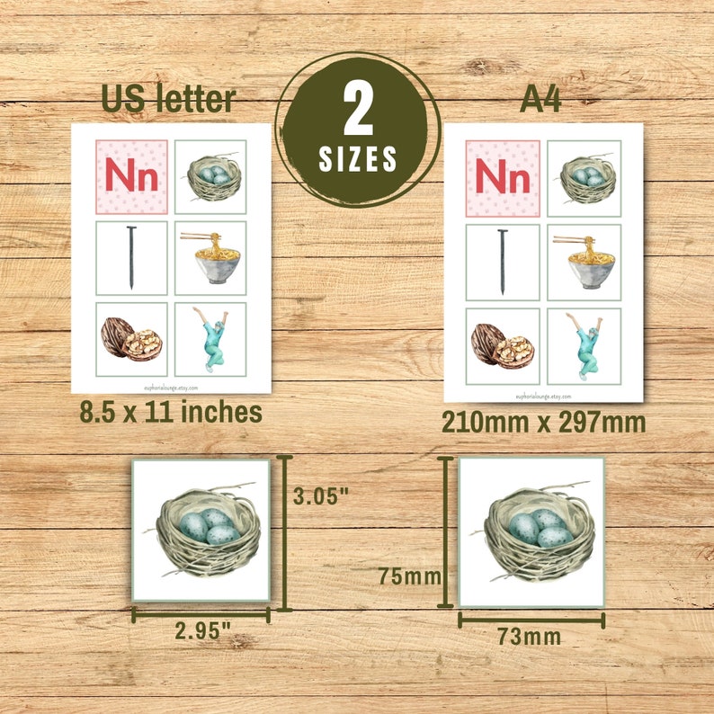 Alphabet Sorting Picture Card Boards, Printable Montessori Preschool ...