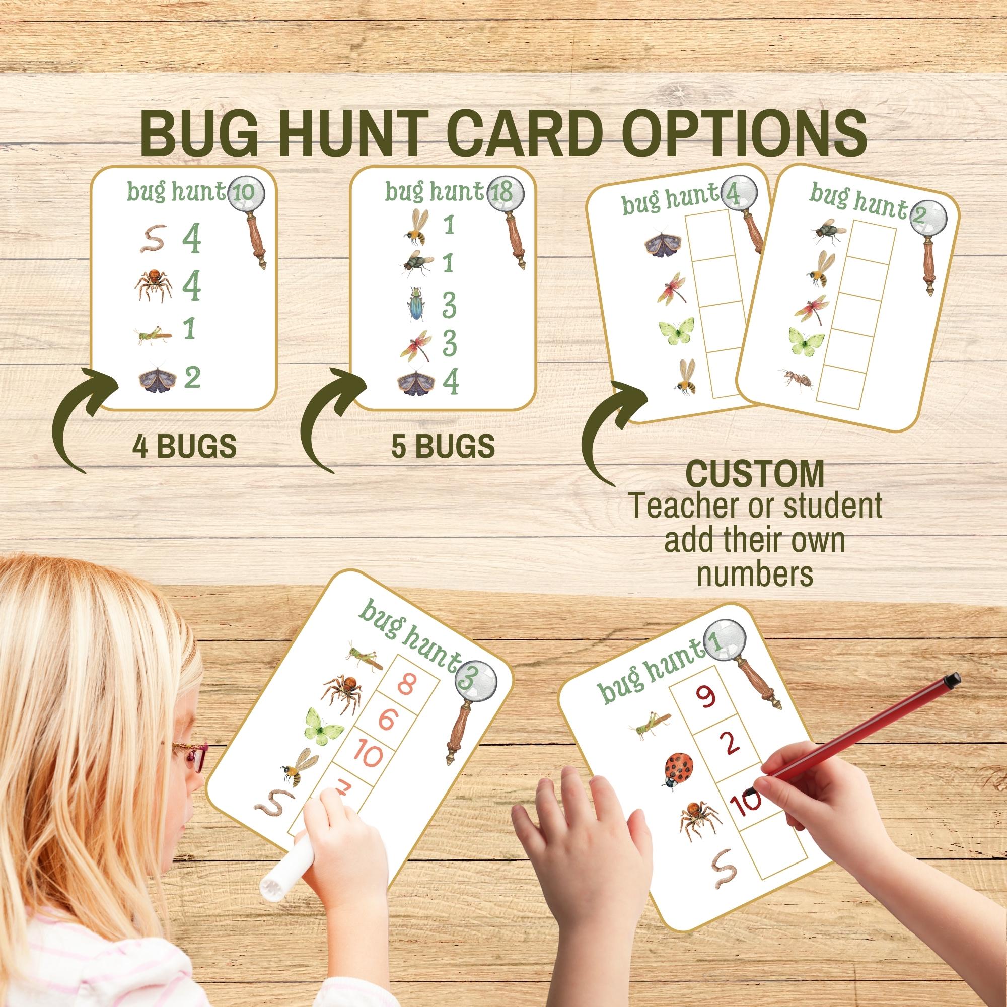 Bugs in a Jar Numbers & Counting Activity 1-5, Insect Play Set, Prek ...