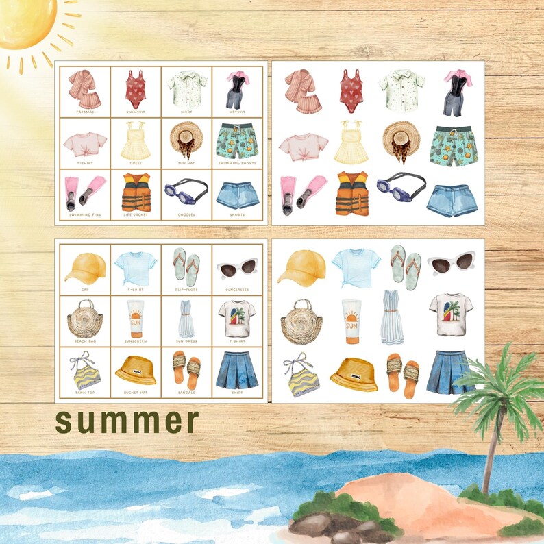 Pack a Suitcase Seasons Clothes Sorting Activity, Dress to the Weather ...