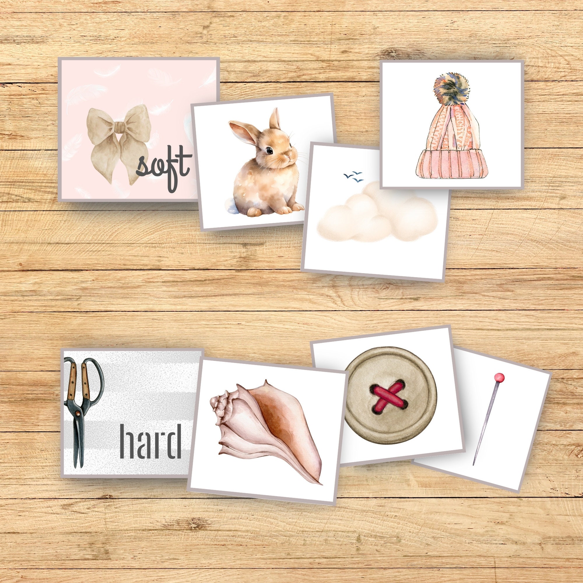 Opposites Sorting Printable Flashcards, Child Development Game ...
