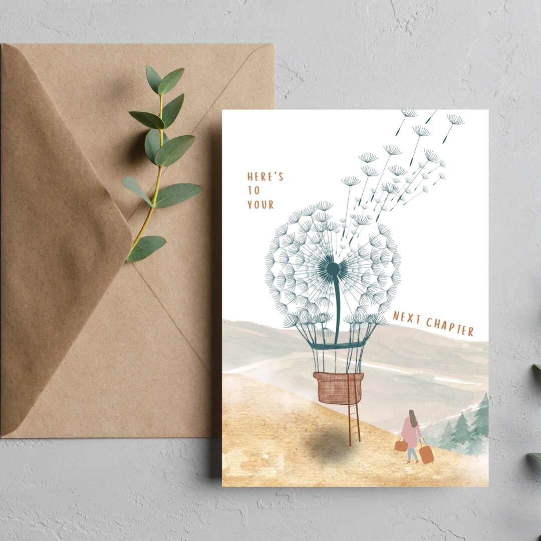 New Chapter Good Luck Printable Card Best of Luck Card New - Etsy