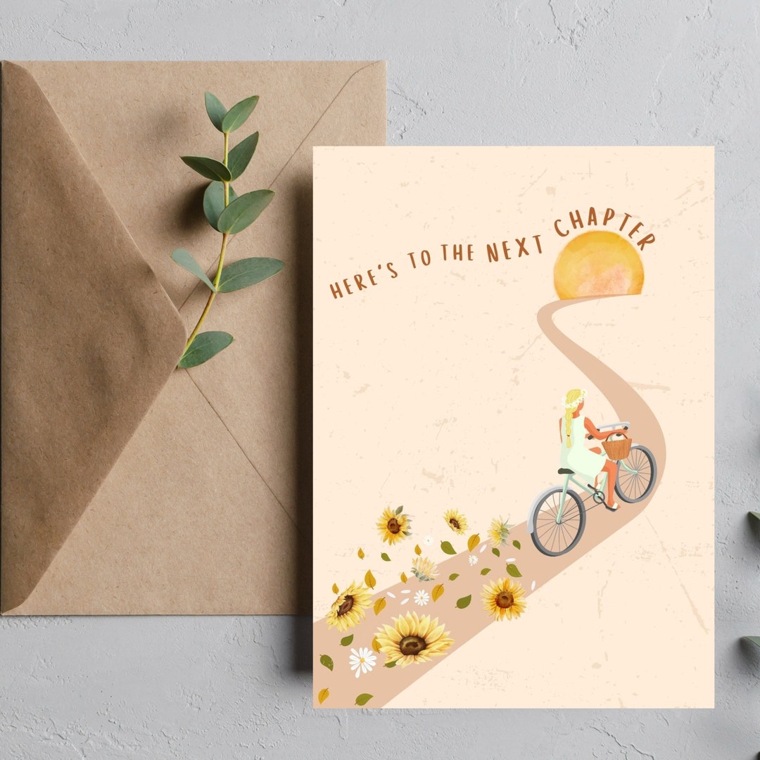 New Chapter Good Luck Printable Card Best of Luck Card New - Etsy