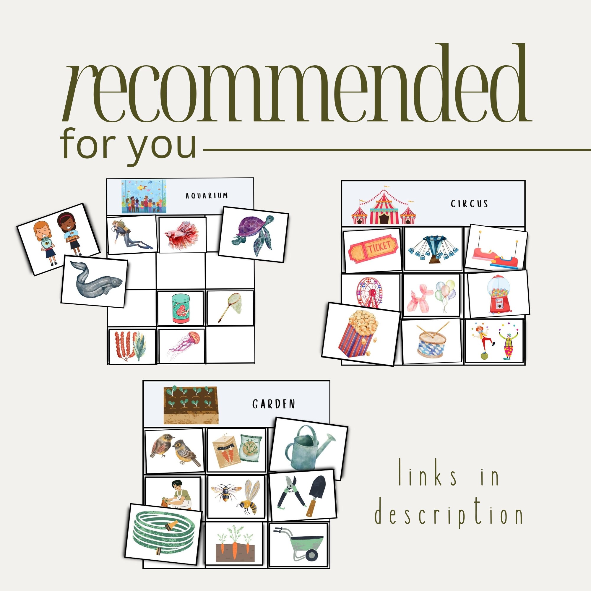 Where Does It Belong Printable Sorting Activity Cards Making ...