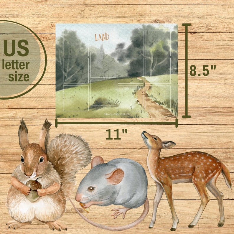 Air Land Water Activity Animal Sorting Game Printable Preschool ...