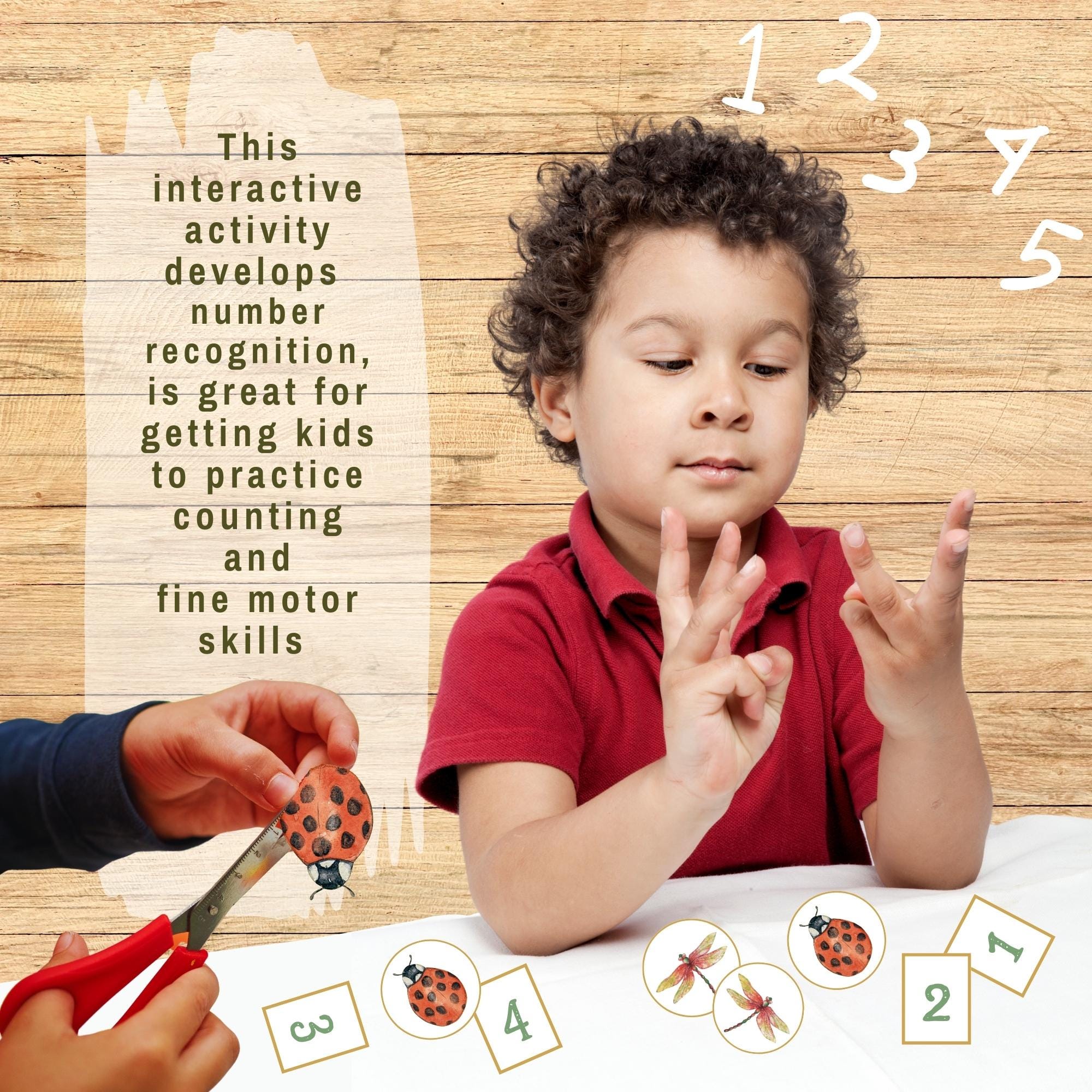 Bugs in a Jar Numbers & Counting Activity Insect Play Set for Toddler ...