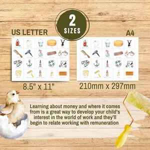 Occupations Sorting Printable Mats & Cards, Learn Professions, Child ...