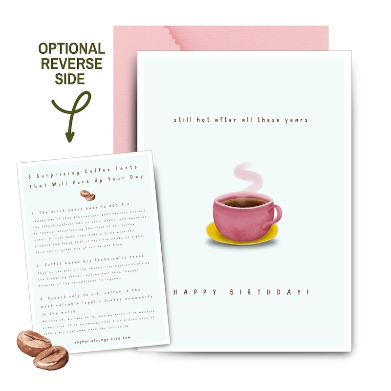 Coffee Birthday Card - Etsy