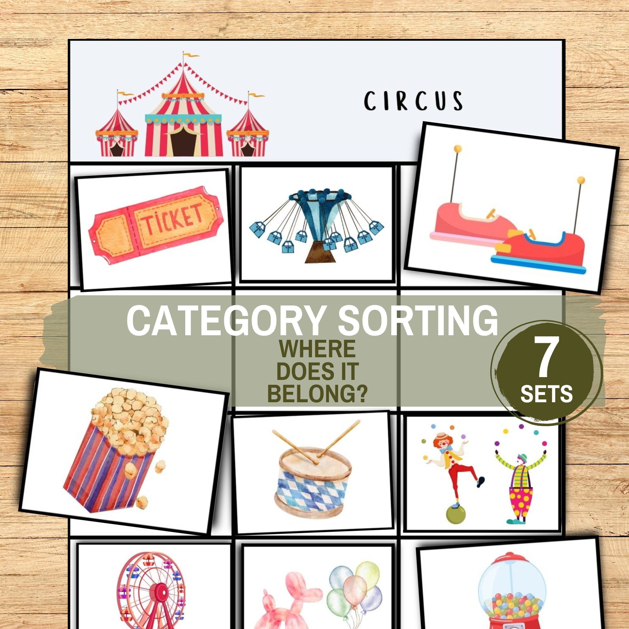 Where Does It Belong Printable Sorting Activity Cards Making ...