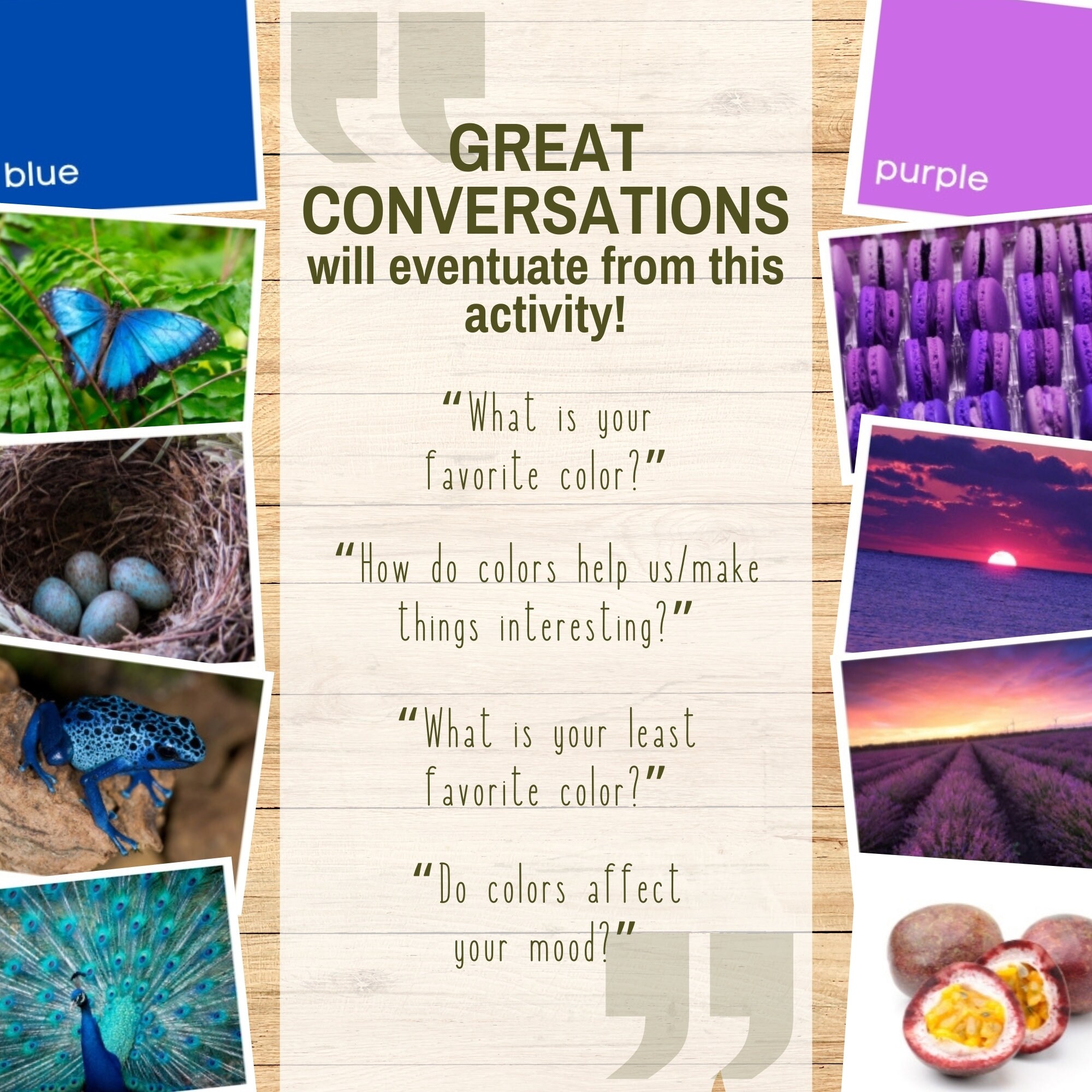 Color Sorting Printable Cards the World We Live In, the BIG Colours in ...