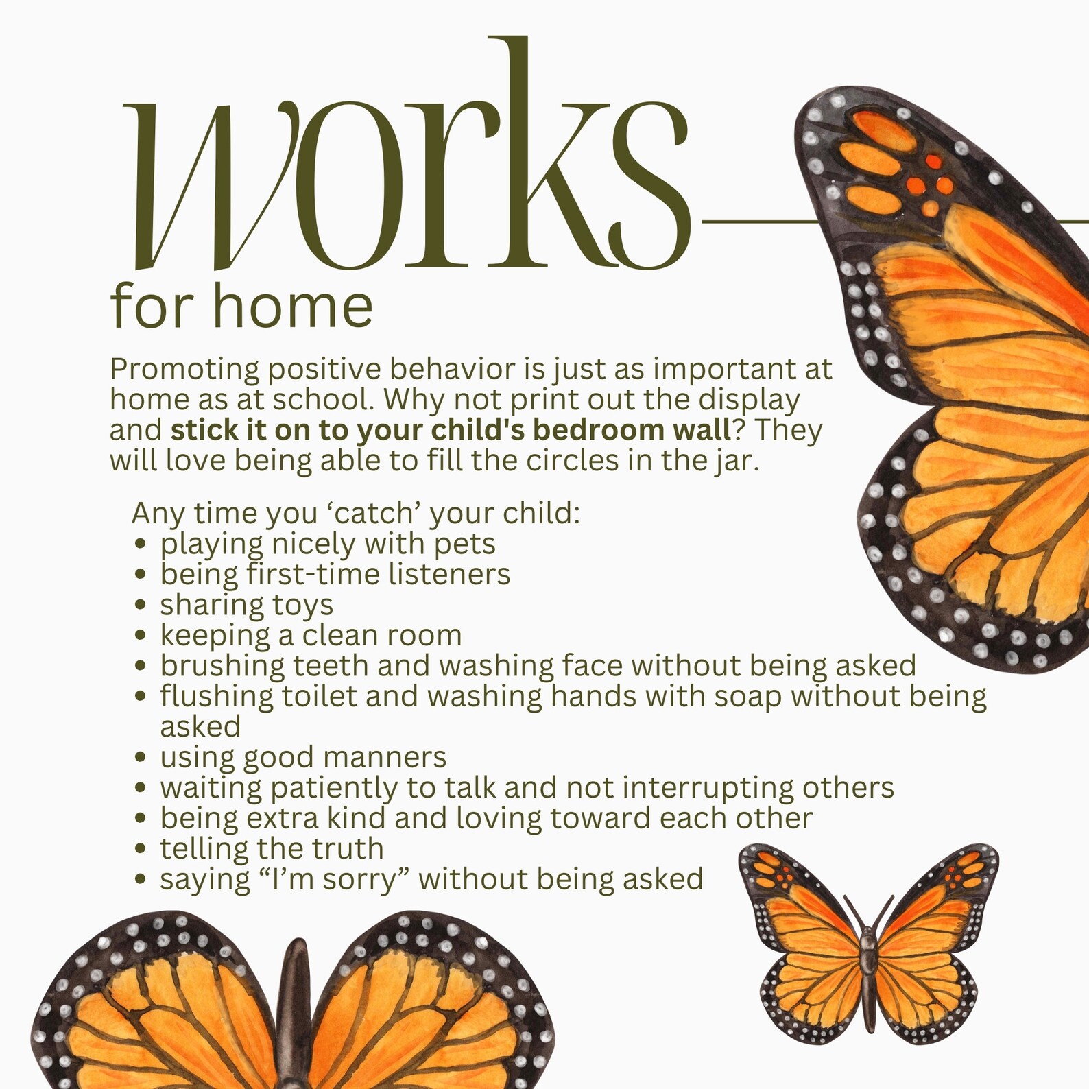 Great Job Jar Reward Chart Printable for Kids Students Class Reward ...