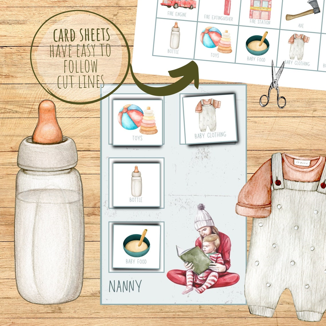 Occupations Sorting Printable Mats & Cards Learn Professions - Etsy