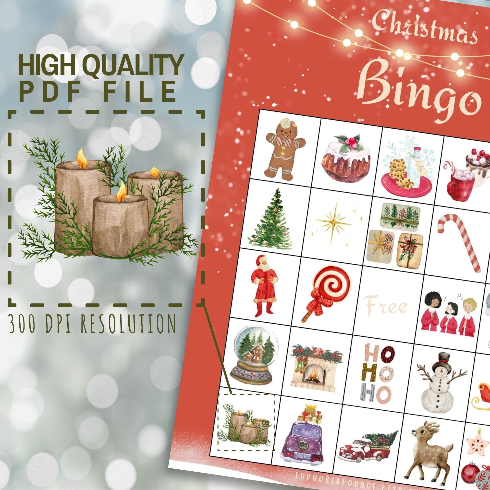 Christmas Bingo & Printable Christmas Game Kit, Christmas Bundle to ...