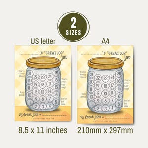 Great Job Jar Reward Chart Printable for Kids, Class Reward System ...