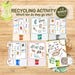 Waste Sorting Activity Recycling Game Earth Day Printable Trash Rubbish ...