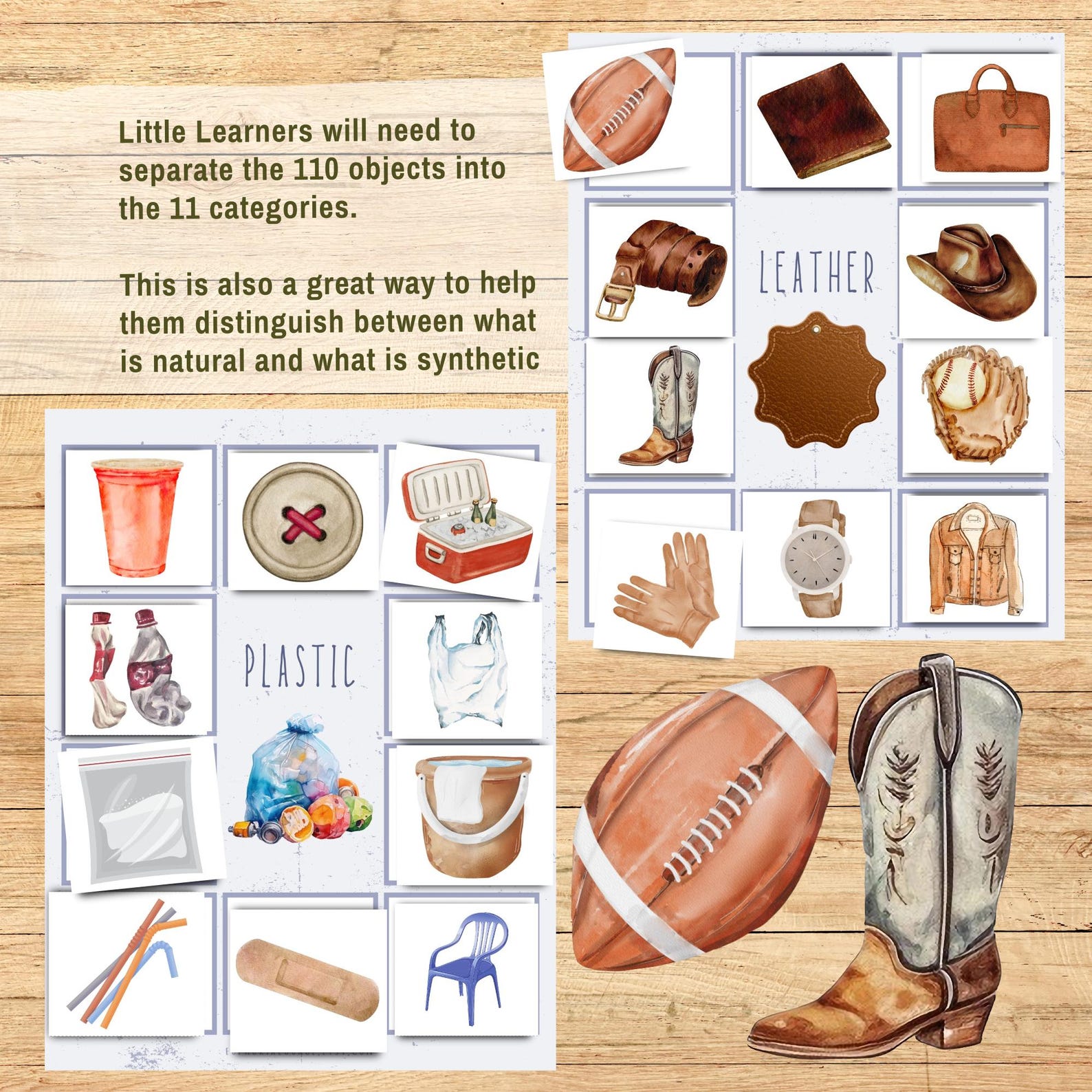 Material Sorting Activity What is It Made Of, Printable Homeschool ...