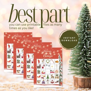 Christmas Bingo & Printable Christmas Game Kit, Christmas Bundle to ...