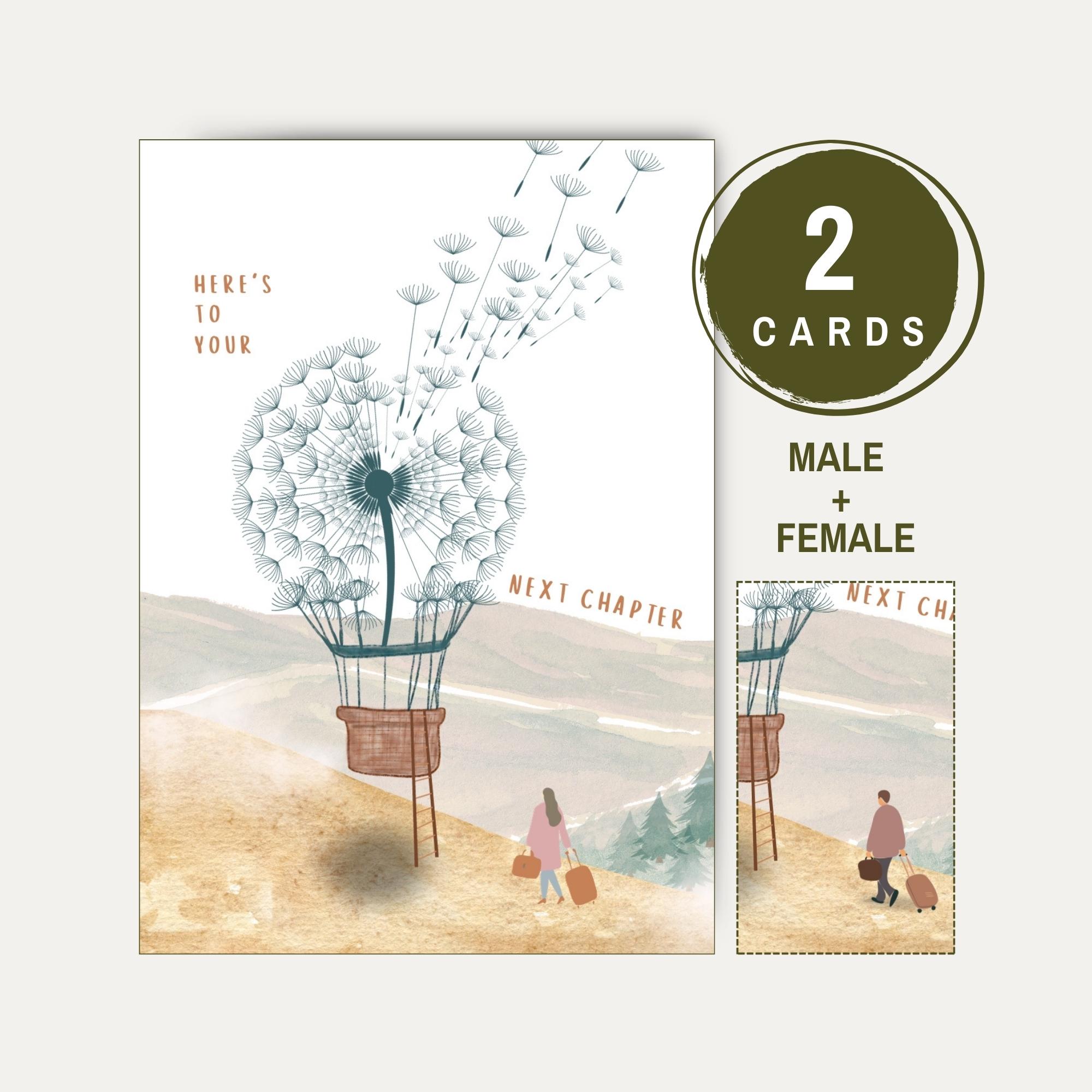 New Chapter Good Luck Printable Card, Best of Luck Card, New Job ...