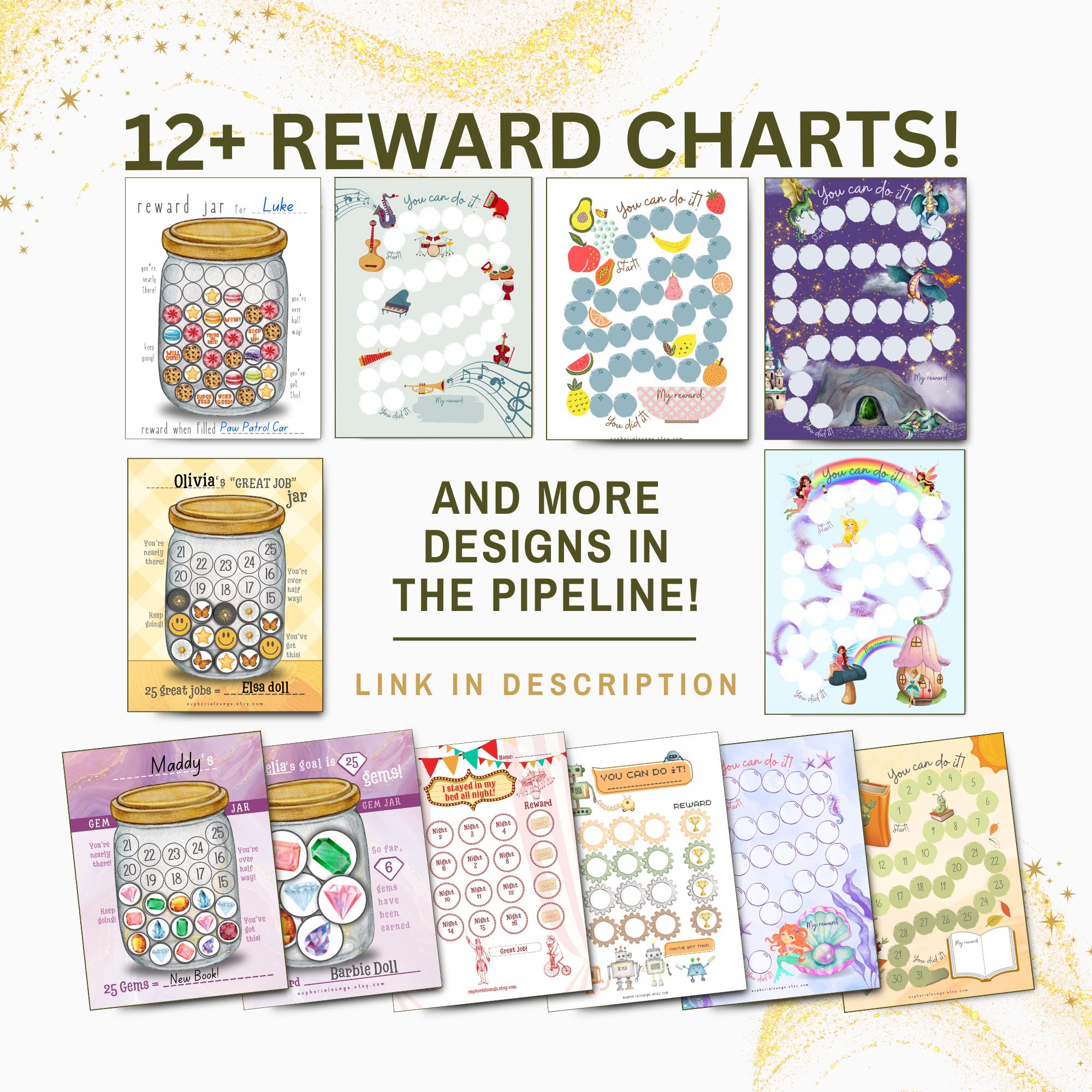Robot Reward Chart Printable for Kids With Fillable Options, Behavior ...