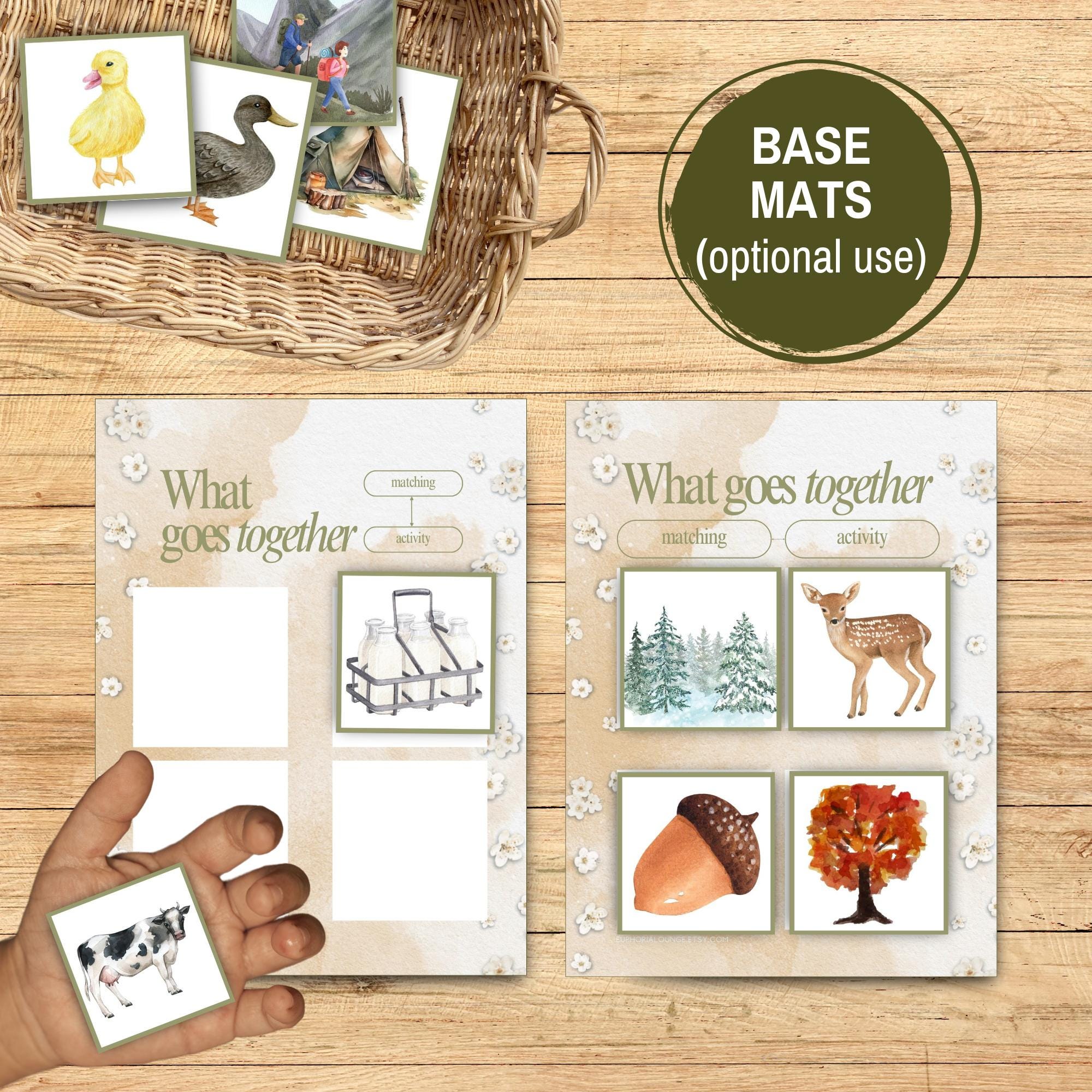 Preschool Matching Activity Printable, What Goes Together, Making ...