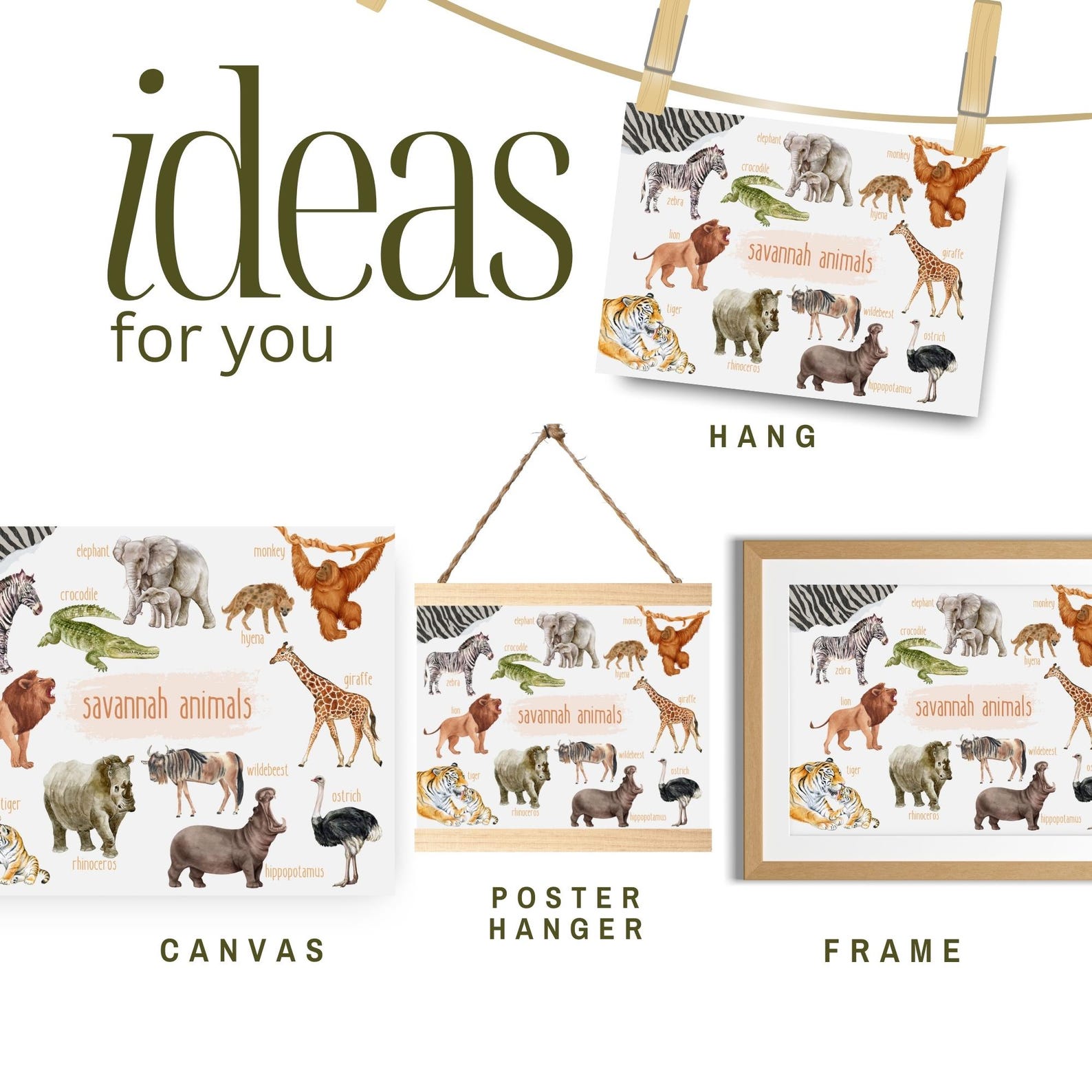 Animal Classification Posters Printable Kids Educational Classroom Wall ...