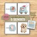 Five Senses Sorting Activity Printable, Kids Printable Game, Hear/touch ...