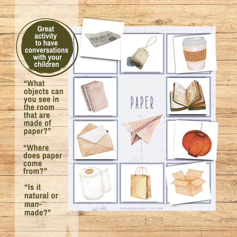 Material Sorting Activity What is It Made Of, Printable Homeschool ...