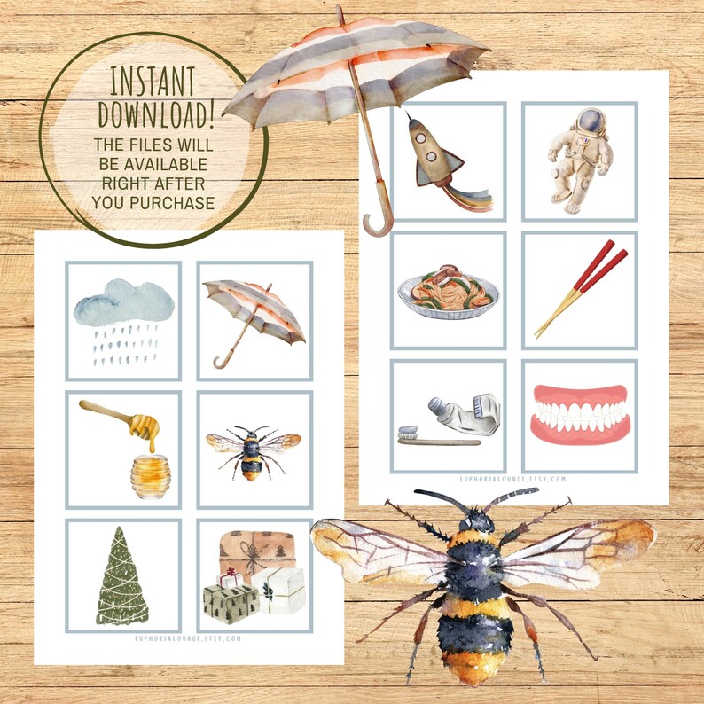 Preschool Matching Activity Printable, What Goes Together, Making ...