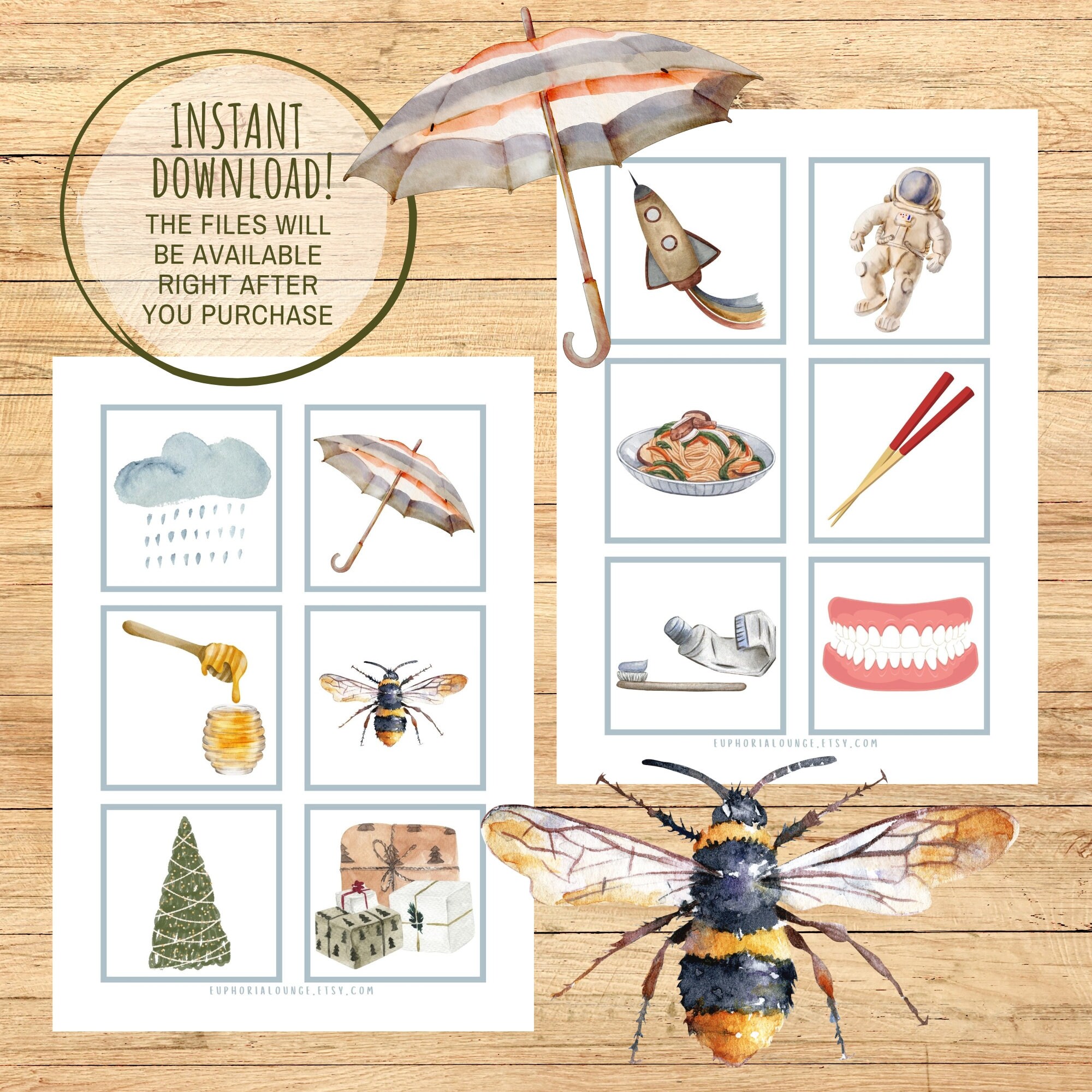 Preschool Matching Activity Printable, What Goes Together, Making ...