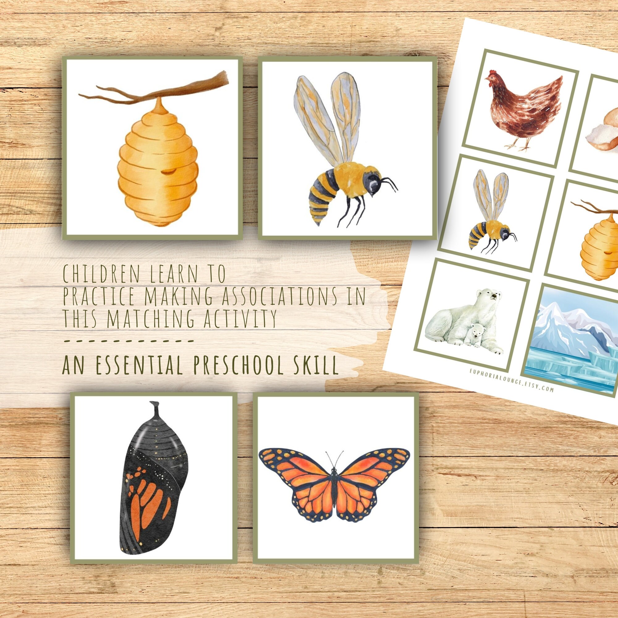 Preschool Matching Activity Printable What Goes Together - Etsy