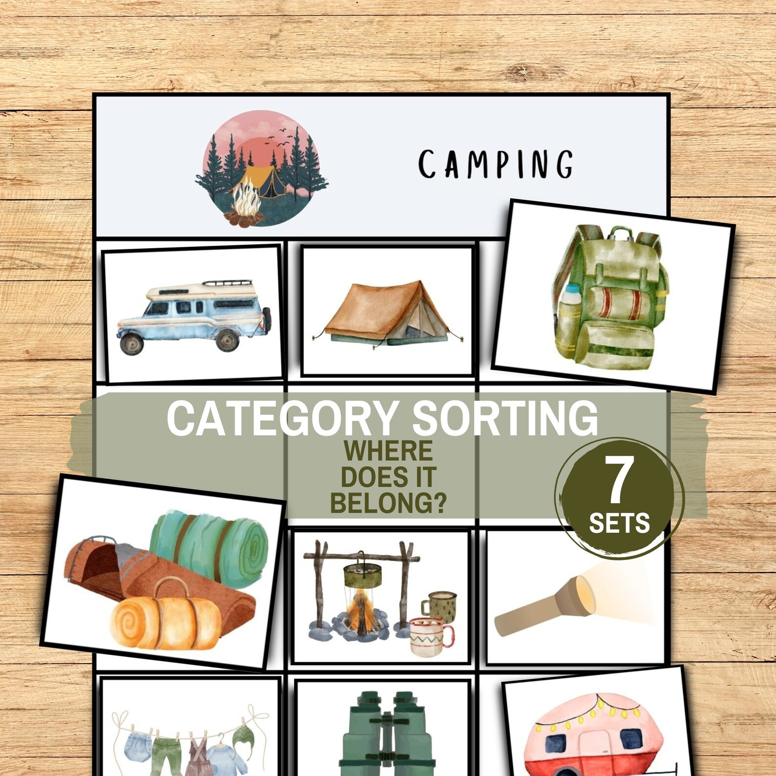 Where Does It Belong Printable Sorting Activity Cards Making ...