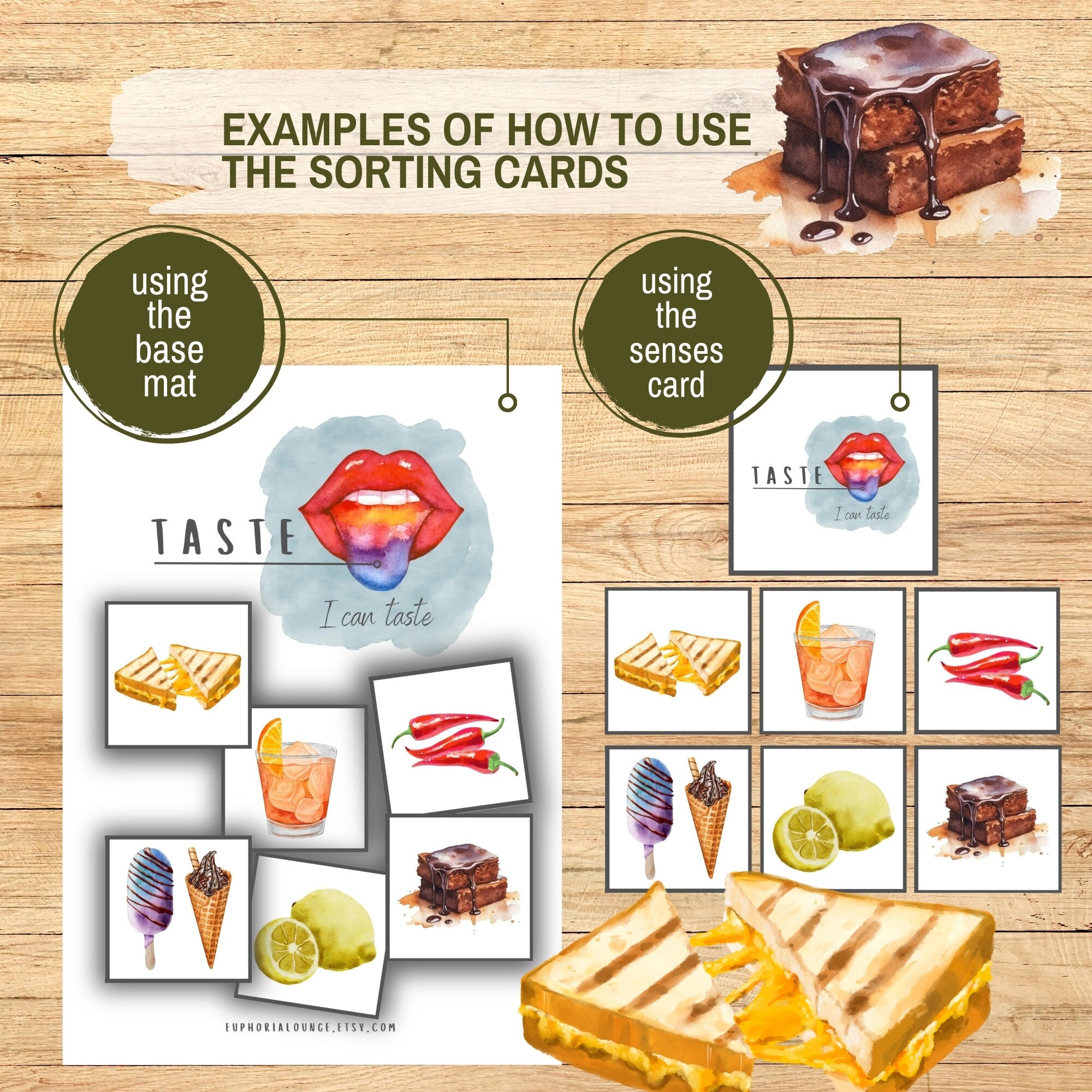 Five Senses Sorting Activity Printable, Kids Printable Game, Hear/touch ...
