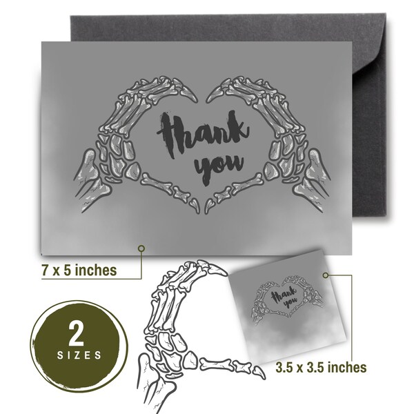 Thank You Spooky Cards - Etsy