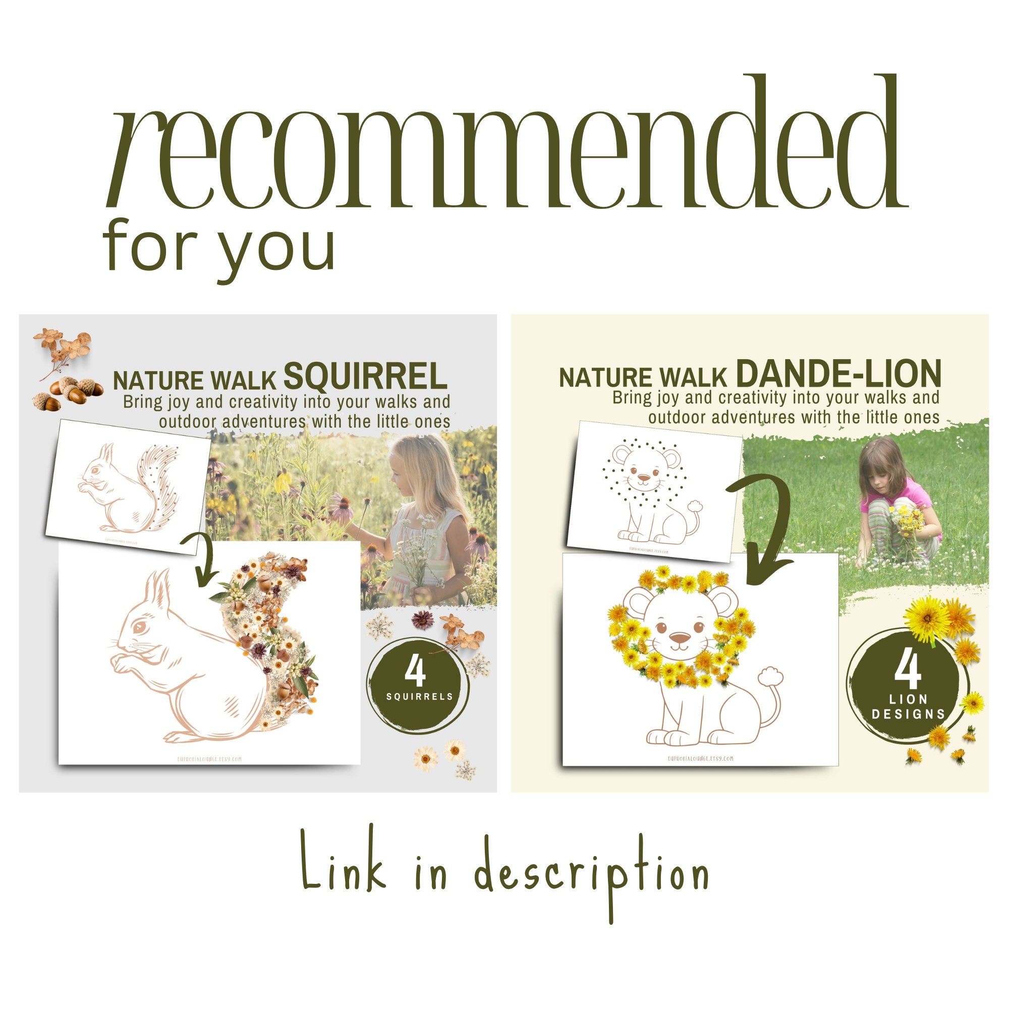Nature Walk Bunny Tails DIY Printable Craft Rabbit Flower Activity ...