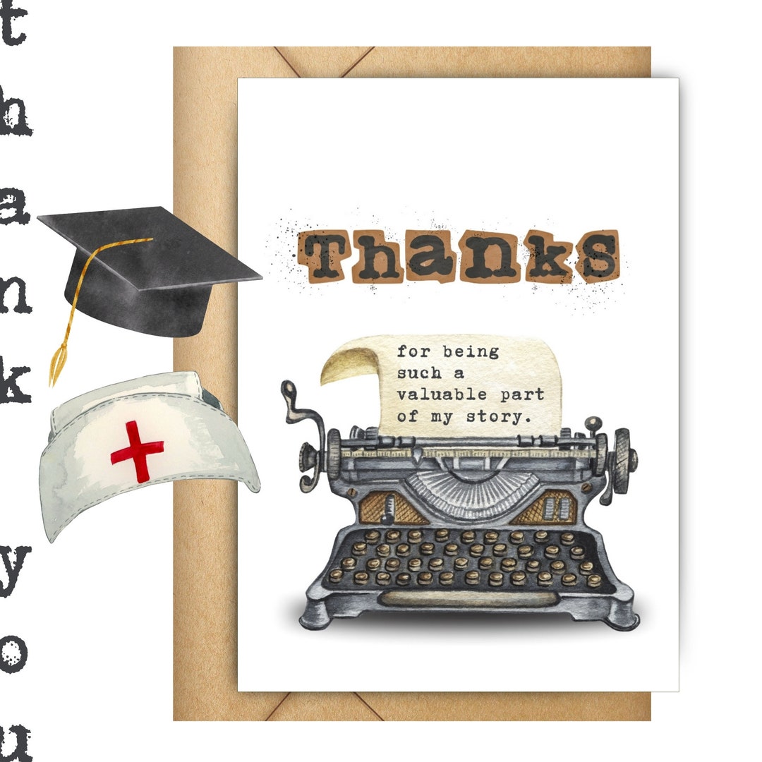 Nurse Mentor Teacher Appreciation Printable Card End of Term Gift From ...