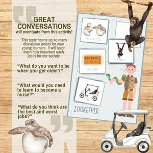 Occupations Sorting Printable Mats & Cards, Learn Professions, Child ...