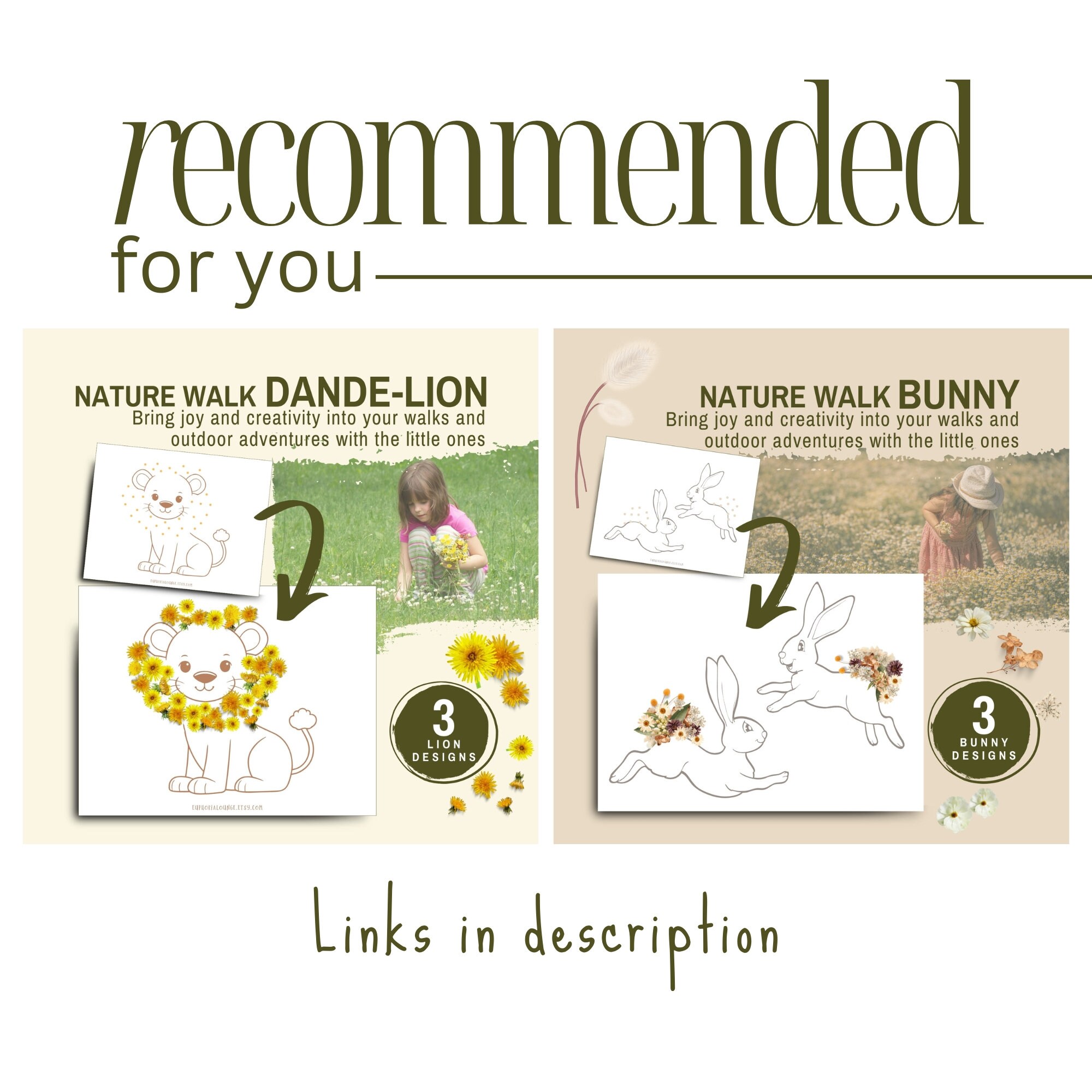 Nature Walk Squirrel Tails DIY Printable Craft Activity Flower ...