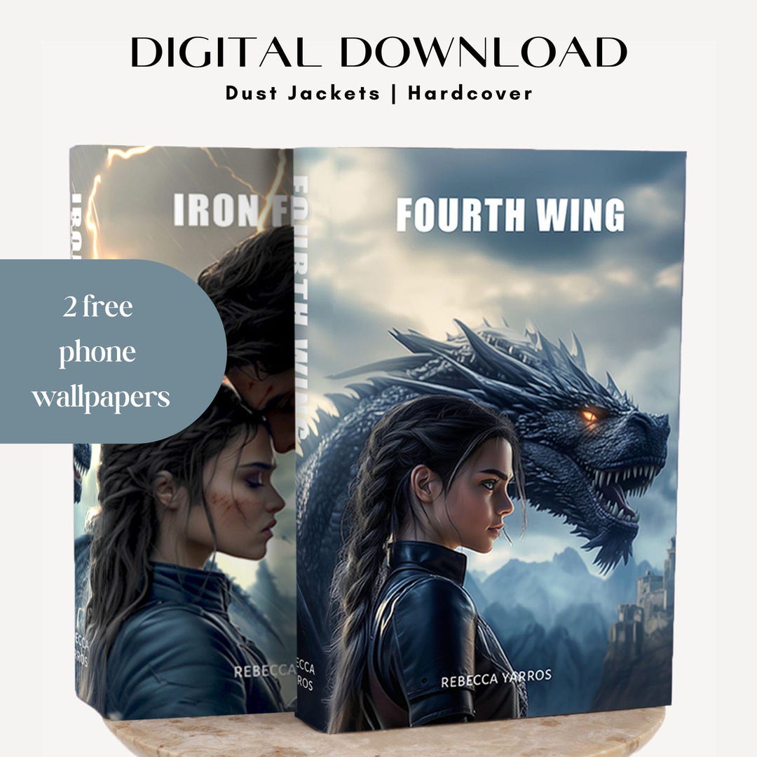 Fourth Wing & Iron Flame by Rebecca Yarros Hardback Dust Jackets ...
