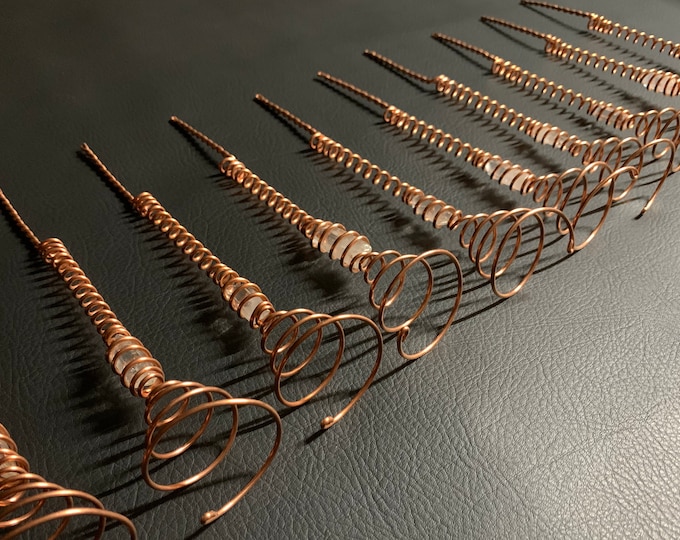 Electro Culture Coils With Quarts Crystals - Etsy