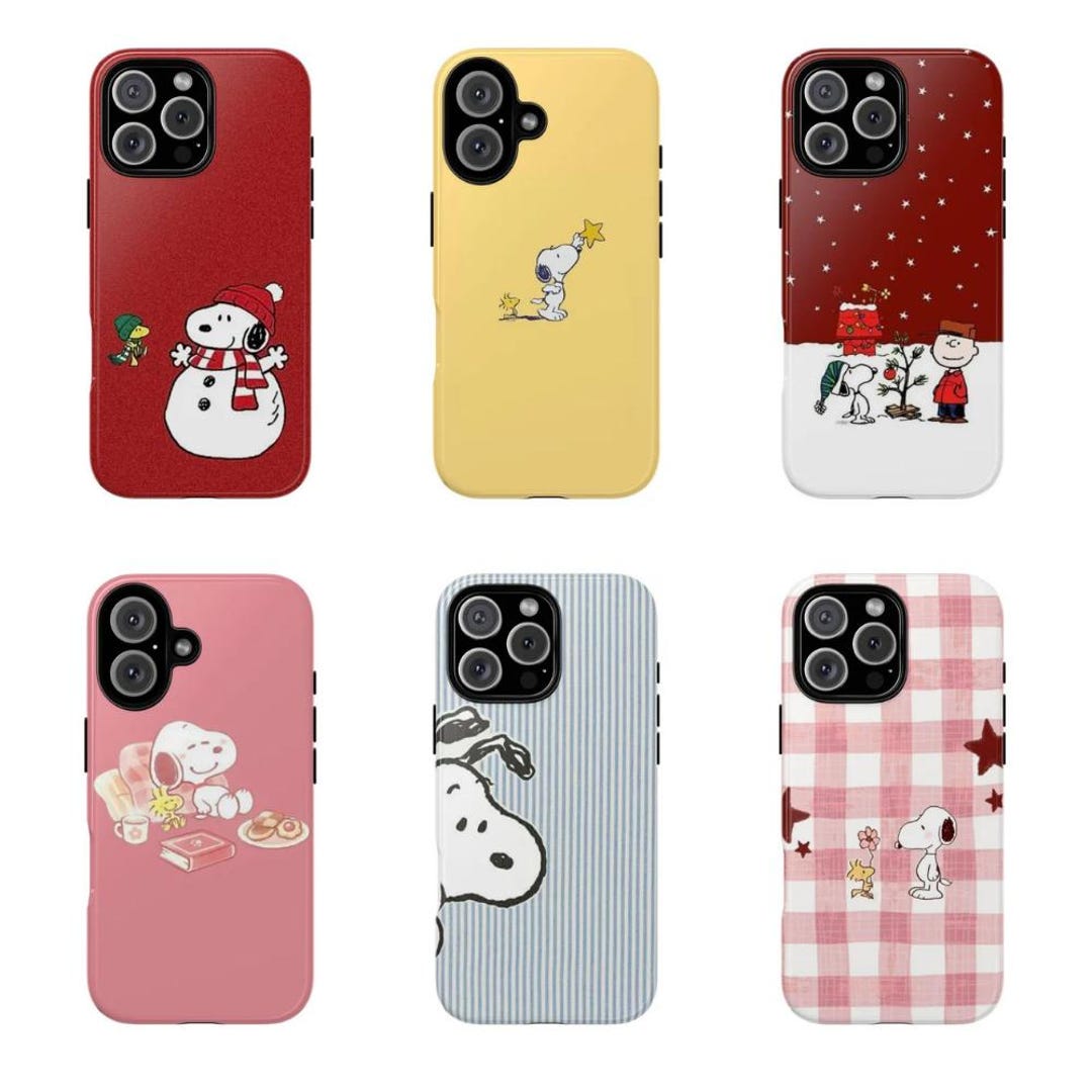 Snoopy Peanuts Cute Winter Phone Case Cozy Minimal Cartoon Aesthetic ...