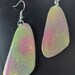 Glitter Rainbow Translucent Lightweight Polymer Clay Earrings, Dangle ...