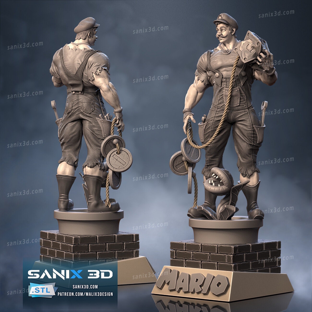 Mario Figure to Paint. 3D Printing in Resin. Mario Statue From - Etsy