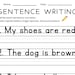 25 Printable Sentence Writing Worksheets, Write the Sentence Worksheets ...