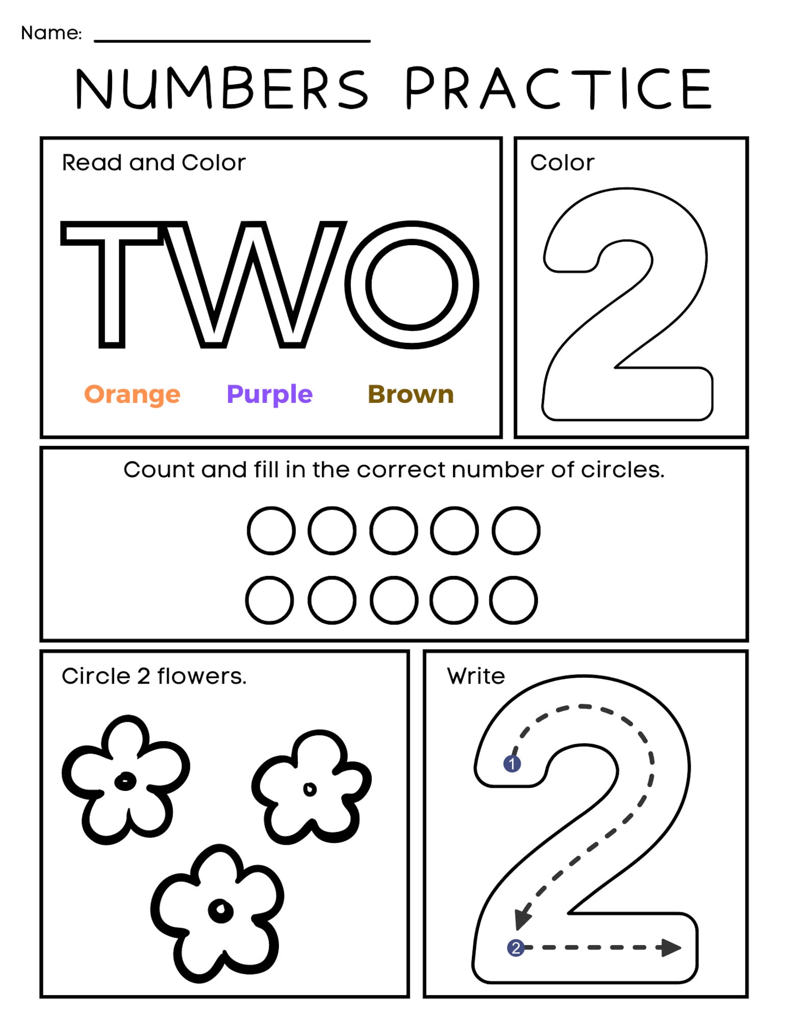 15 Printable Numbers 1-10 Worksheets, Number Practice Sheets, Learn ...