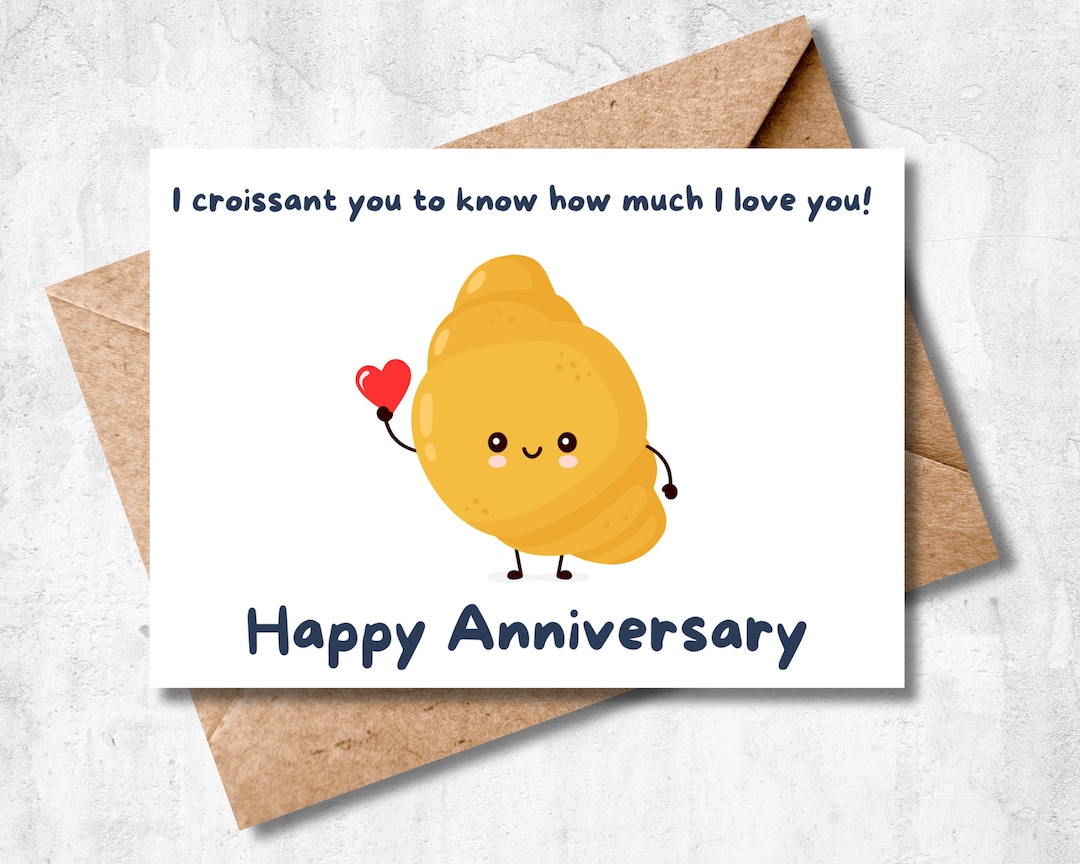 Printable Anniversary Card Funny, Funny Anniversary Card, Pun ...