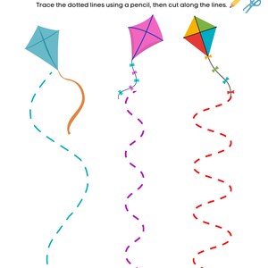 Printable Scissor and Tracing Skills Worksheets, Cut and Paste ...