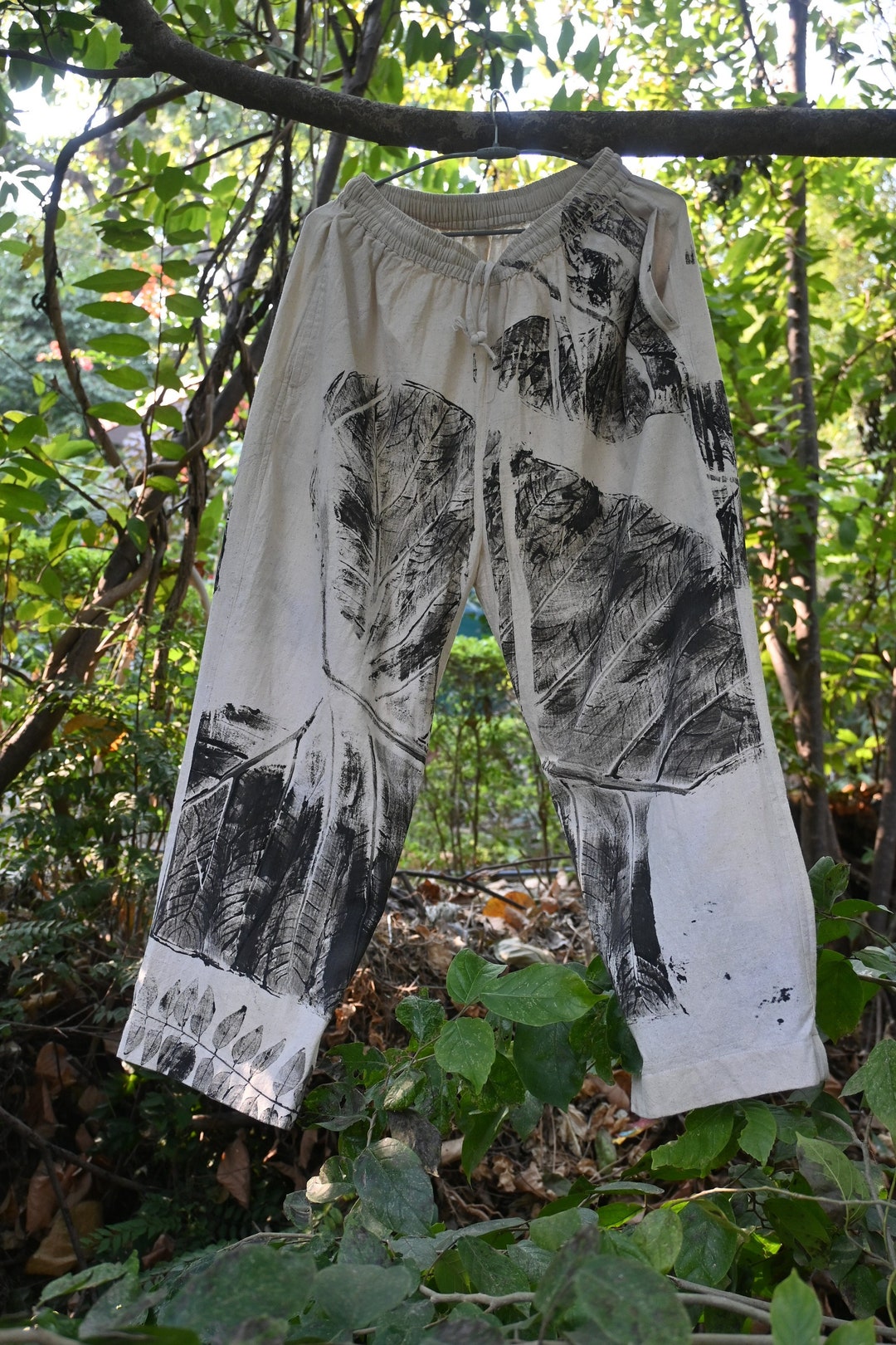 Unisex Plant Printed Pants, Unisex Adult Clothing, Art Prints, Summer ...