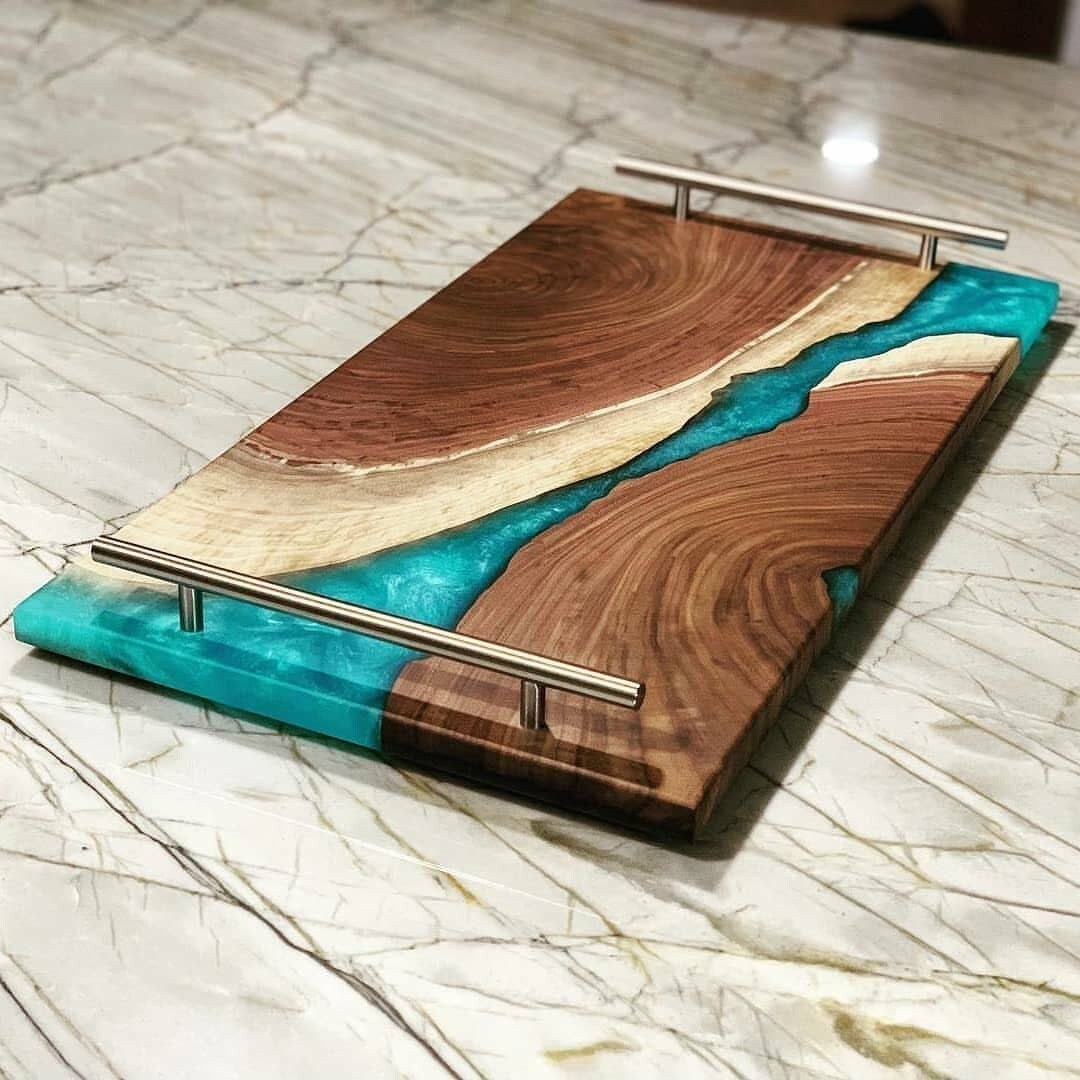 Epoxy Tray Serving Tray - Etsy