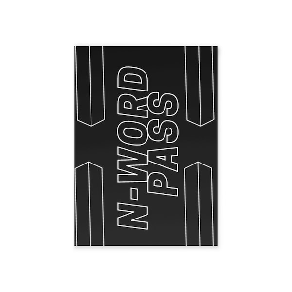 N Word Pass - Etsy